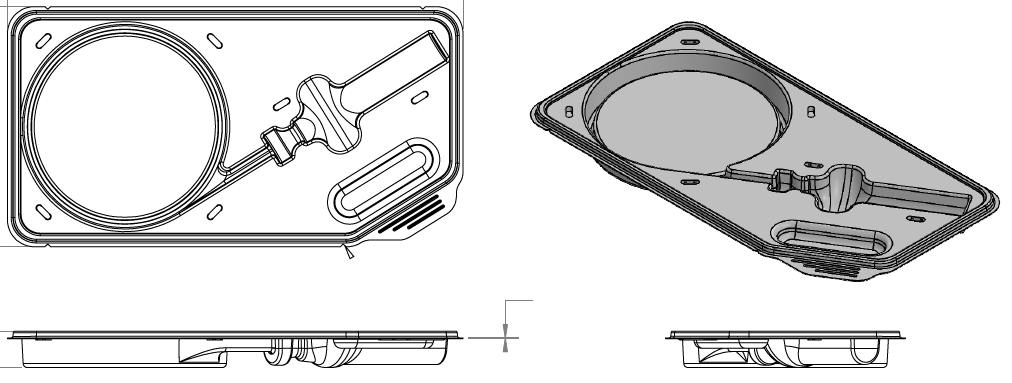 CardioNXT Plastic Catheter Tray & Lid for Cardiac Arrhythmia Treatment